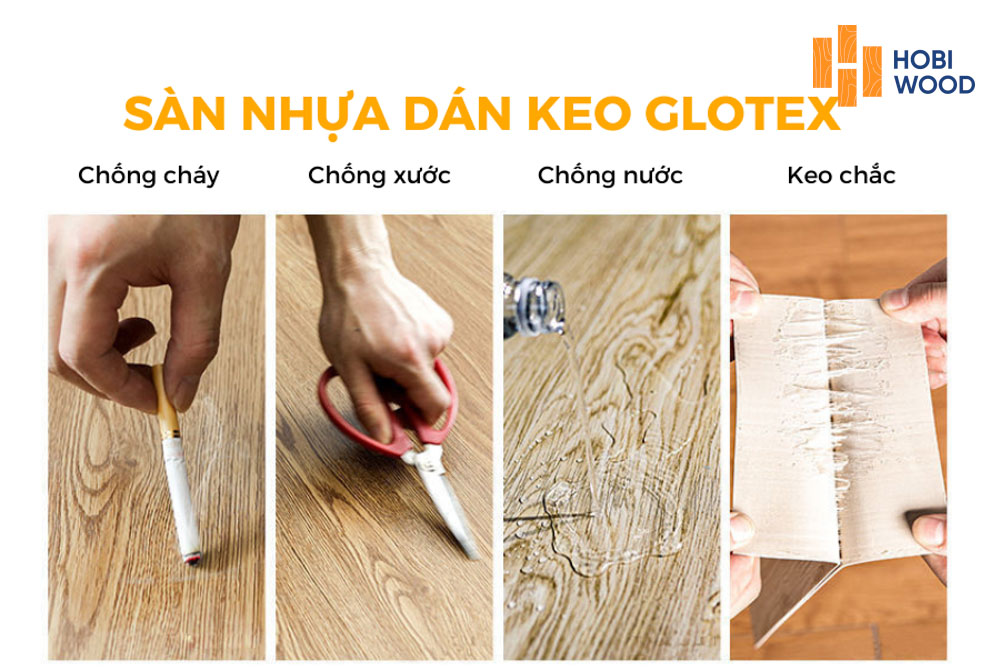 Sàn Nhựa Dán Keo Glotex - Vật Liệu Lát Sàn Công Nghệ Đức Hàng Đầu Việt Nam - Hobiwood